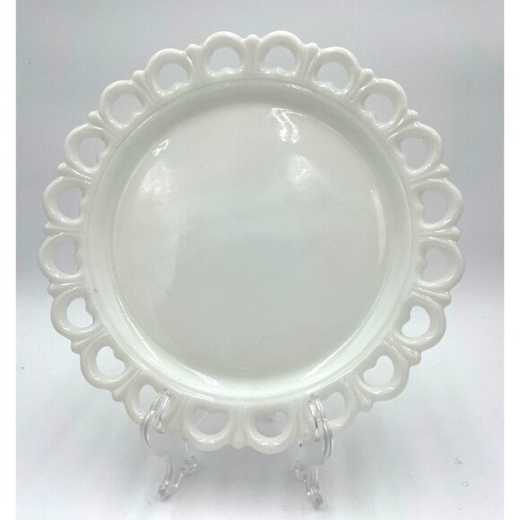 Anchor Hocking | Dining | Vintage Anchor Hocking Milk Glass Lace Edge ...